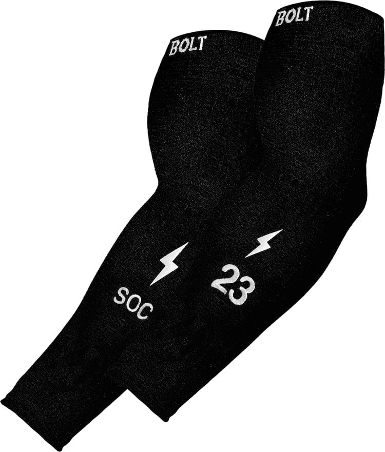 Personalized Black Arm Sleeve Custom Arm Sleeves Bruce Bolt