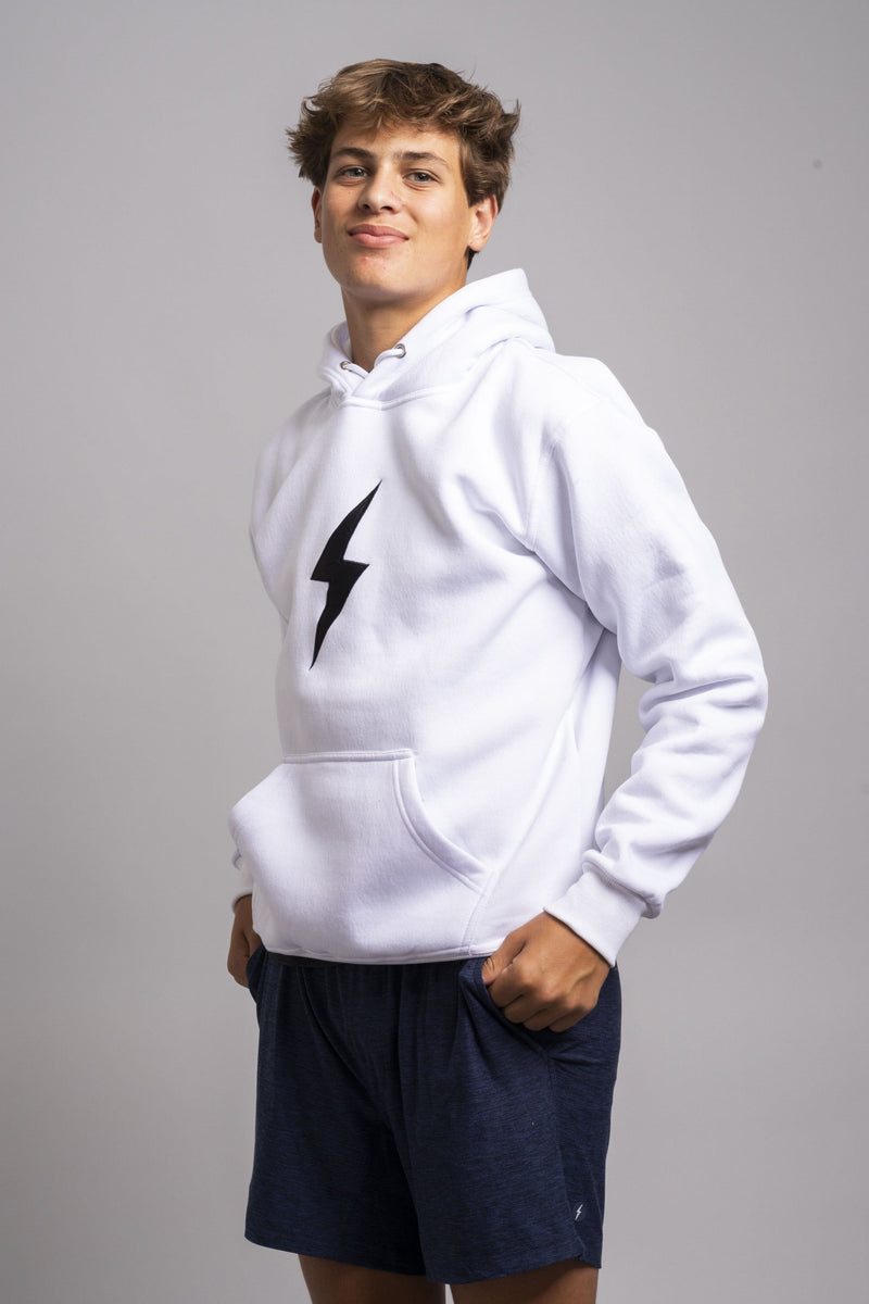 White Hoodie | Baseball Hoodies | Baseball Lifestyle Apparel – BRUCE BOLT