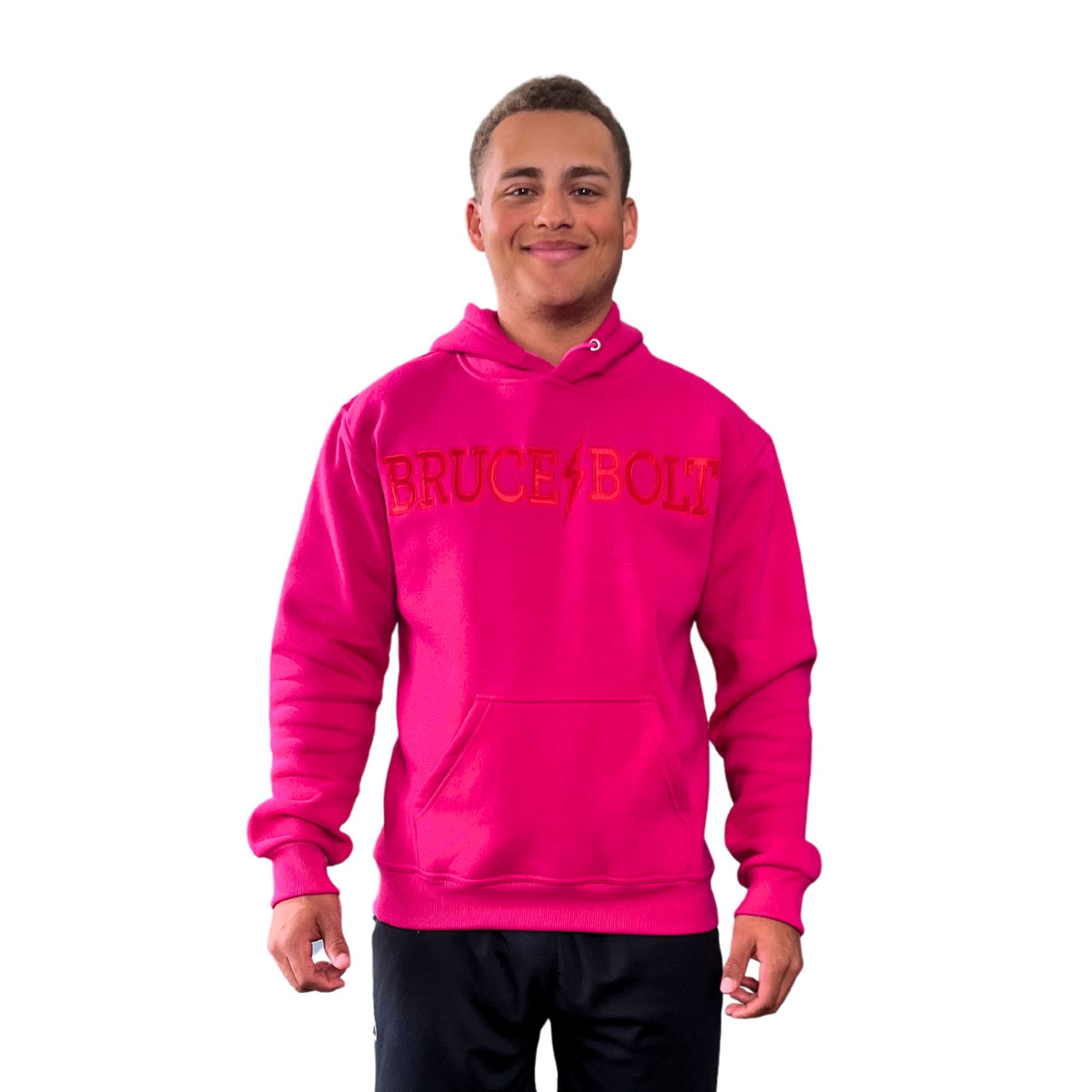 BRUCE BOLT "BRUCE BOLT" Hoodie - PINK