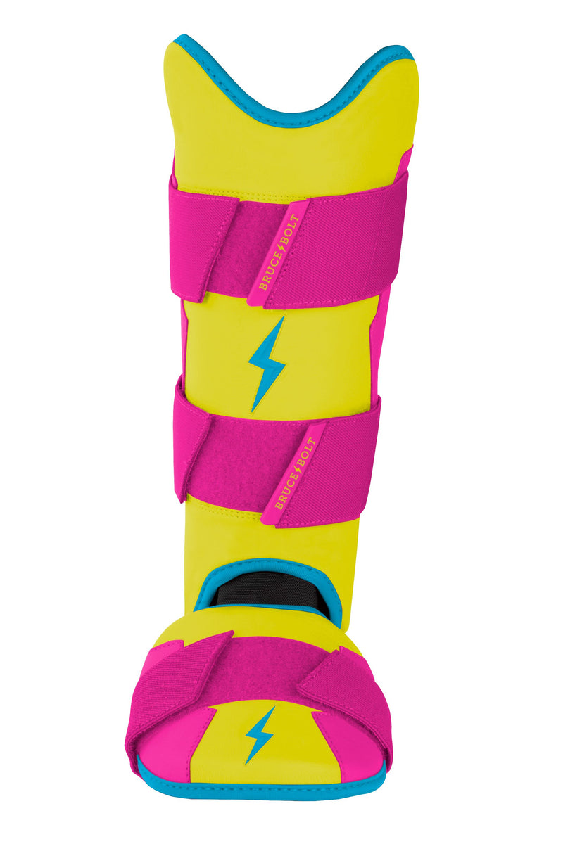Yellow & Pink Leg Guard for Baseball & Softball – BRUCE BOLT