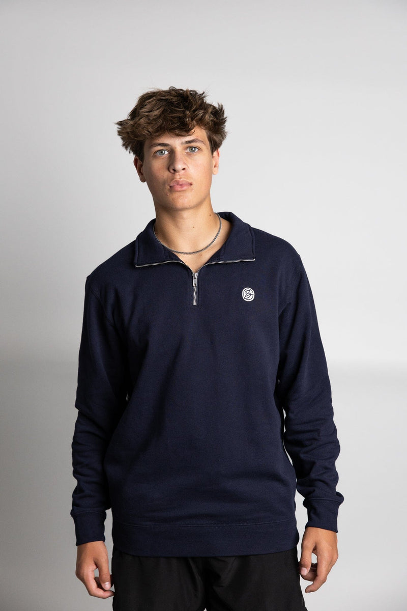 BOLT Crest Quarter-Zip - Navy – BRUCE BOLT