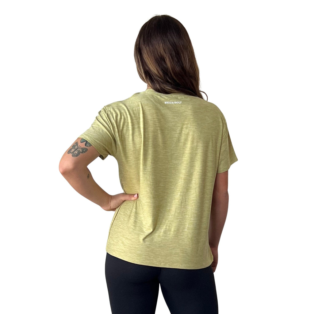 BRUCE BOLT Women's SuperSoft "BOLT" Short Sleeve | Leek Green