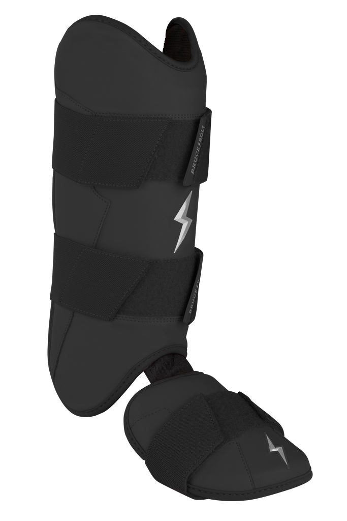 BRUCE BOLT Chrome Series Leg Guard - BLACK