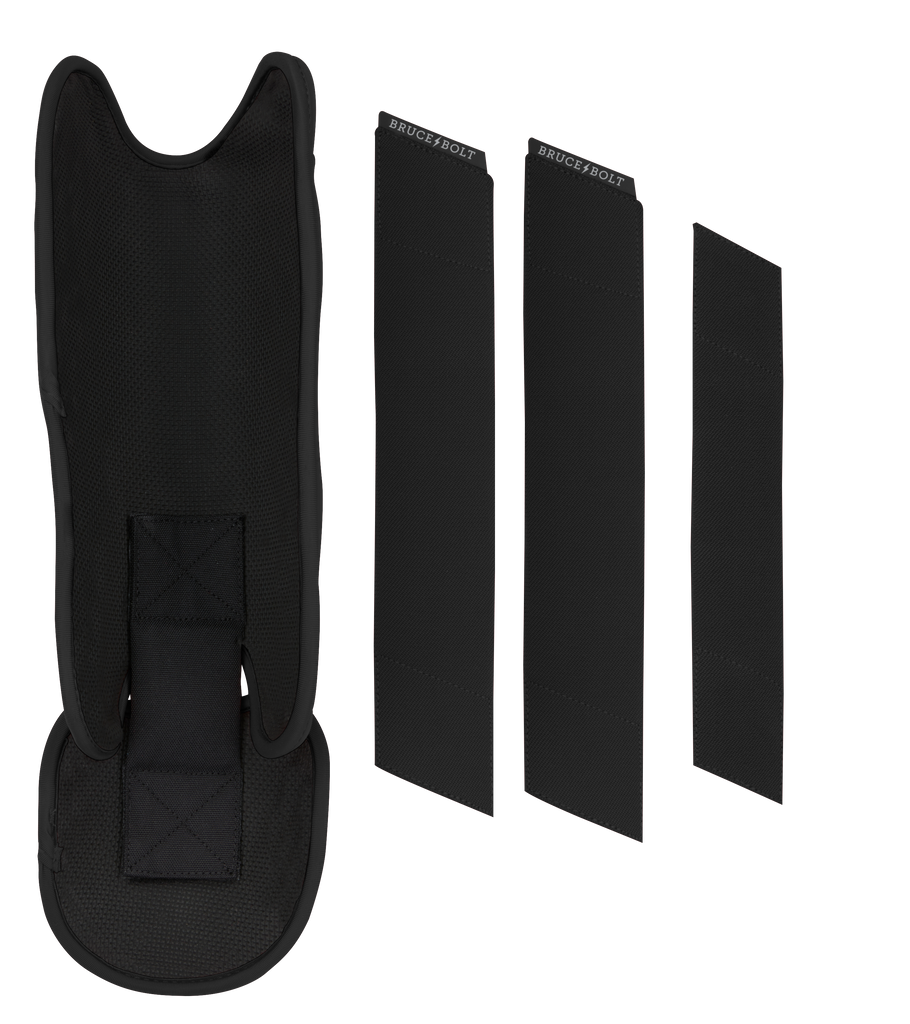 BRUCE BOLT Chrome Series Leg Guard - BLACK