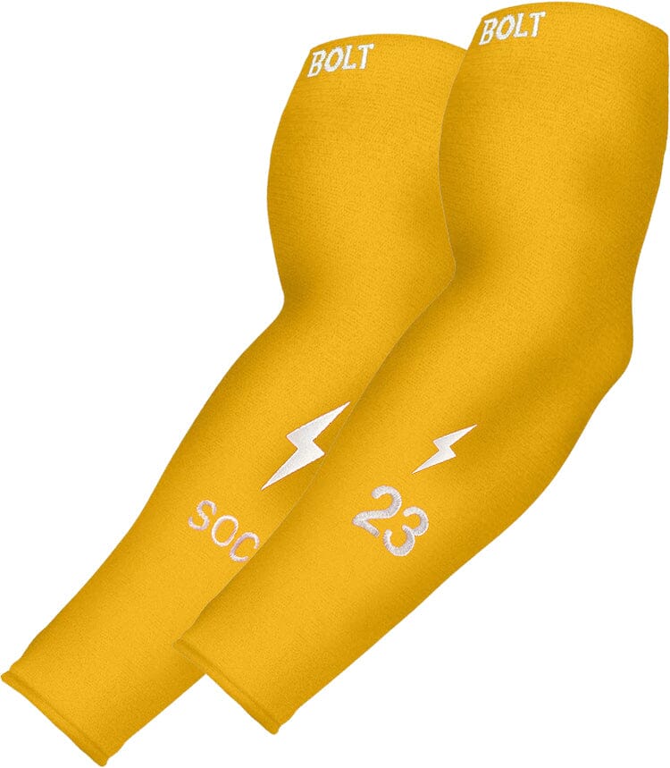Personalized Yellow Arm Sleeve | Custom Arm Sleeves – BRUCE BOLT