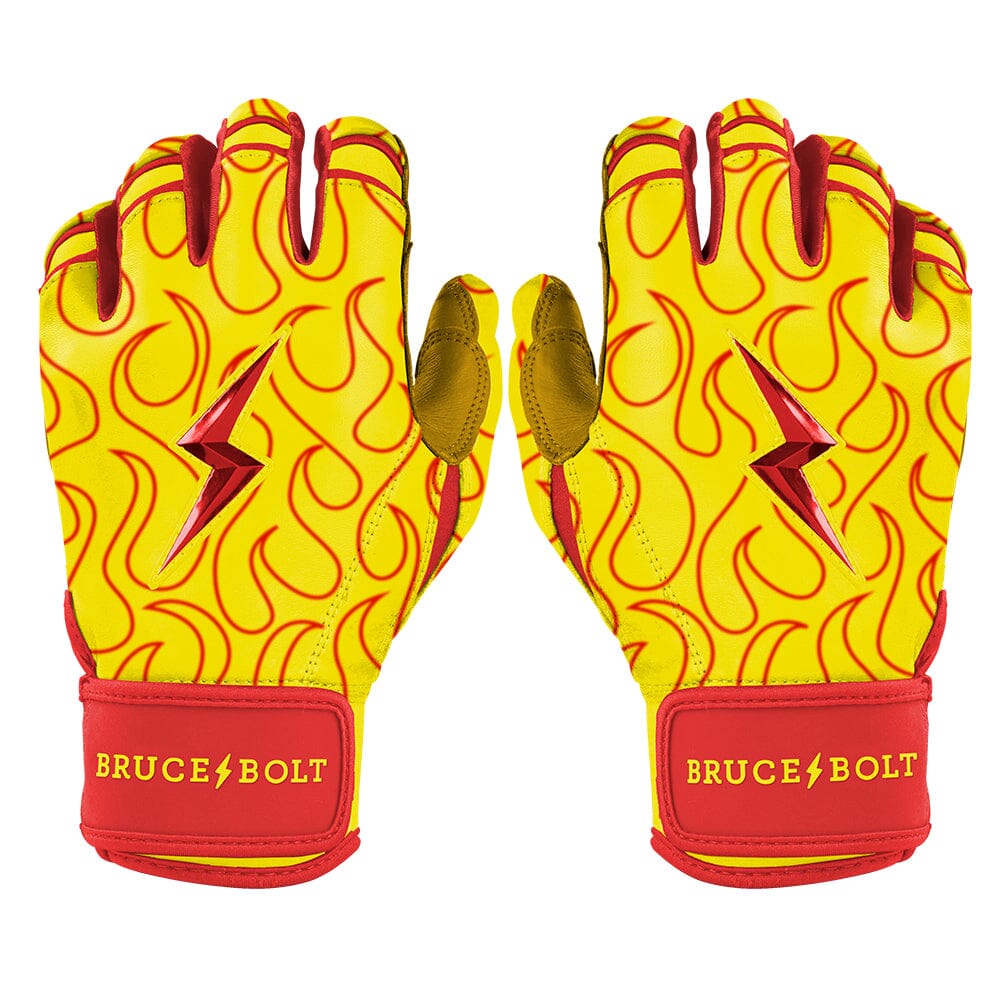 Harrison Bader Signature Series Short Cuff Batting Gloves - Flames ...