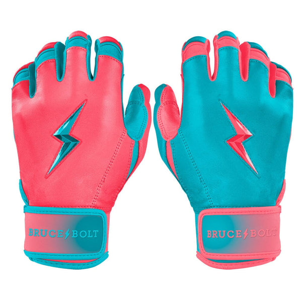 Pink and Blue Batting Gloves | Max Clark Batting Gloves – BRUCE BOLT
