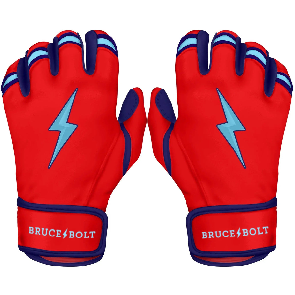 Blue & Red Short Cuff Batting Gloves | Nootbaar Batting Gloves – BRUCE BOLT
