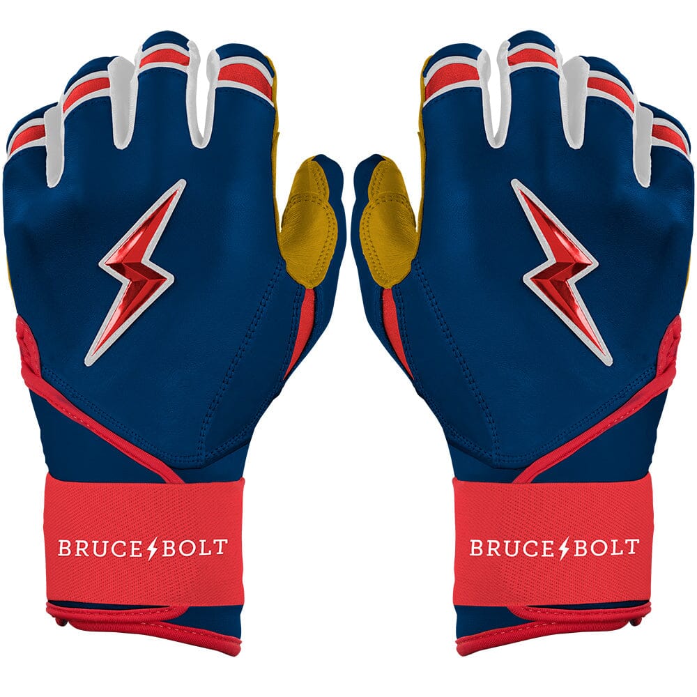 Mets Batting Gloves | Red, White and Blue Batting Gloves – BRUCE BOLT