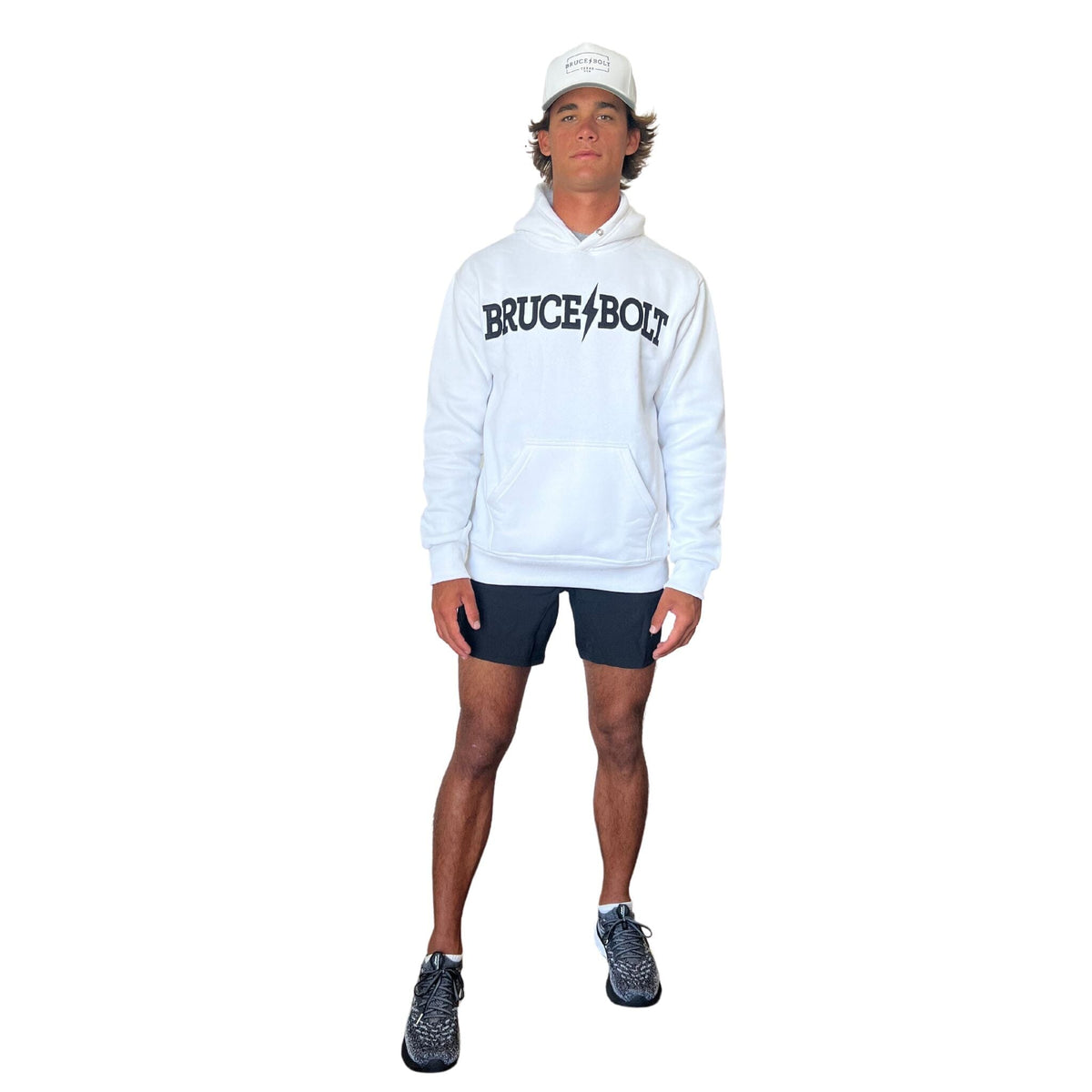 BRUCE BOLT "BRUCE BOLT" Hoodie - WHITE