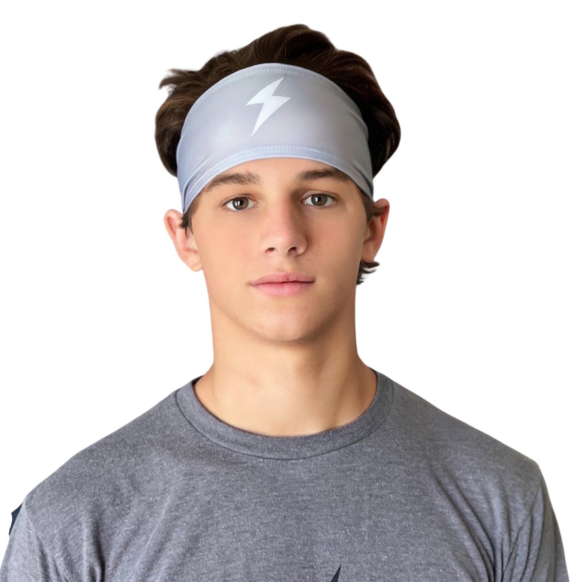 Grey Headband | Men's Headbands for Sports – BRUCE BOLT