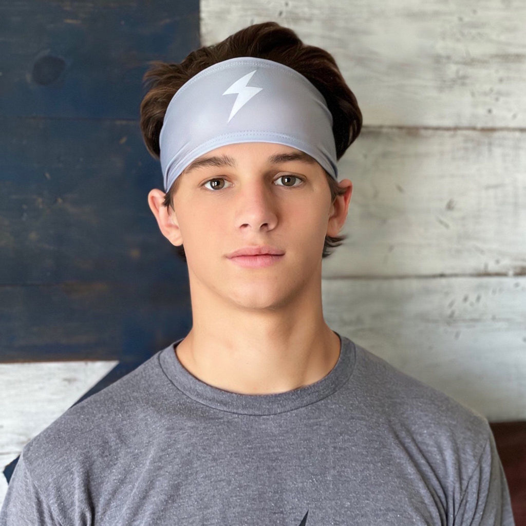 Grey Headband | Men's Headbands for Sports – BRUCE BOLT