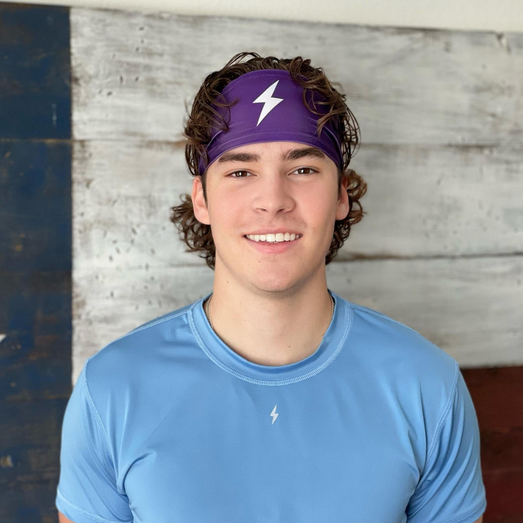 Purple Headband | Baseball Headbands – BRUCE BOLT
