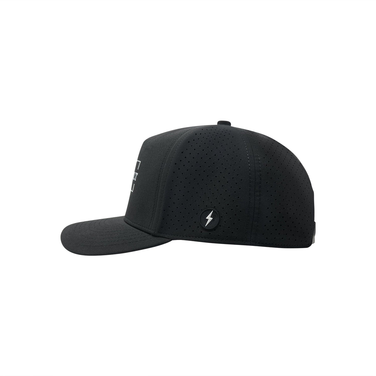 BRUCE BOLT Standard 5-Panel Snapback Hat - BLACK