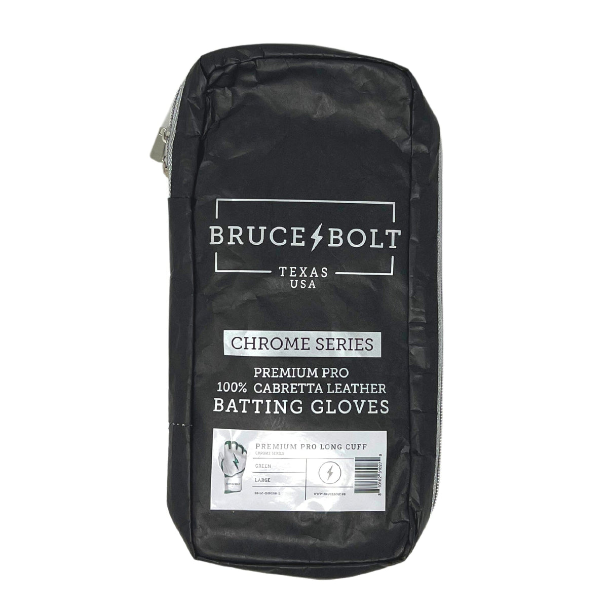 White & Green Premium Pro Batting Gloves | CHROME Series – BRUCE BOLT